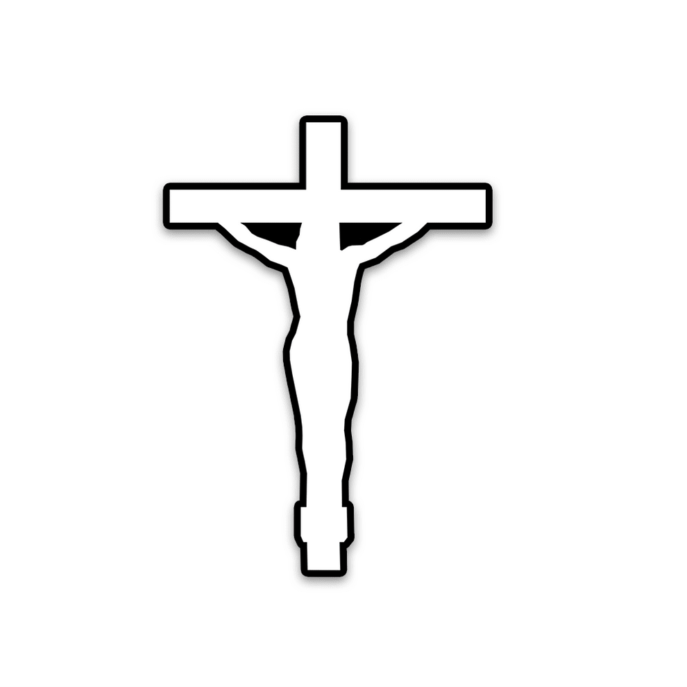 Jesus Cross Bumper Sticker – STICK IT UP