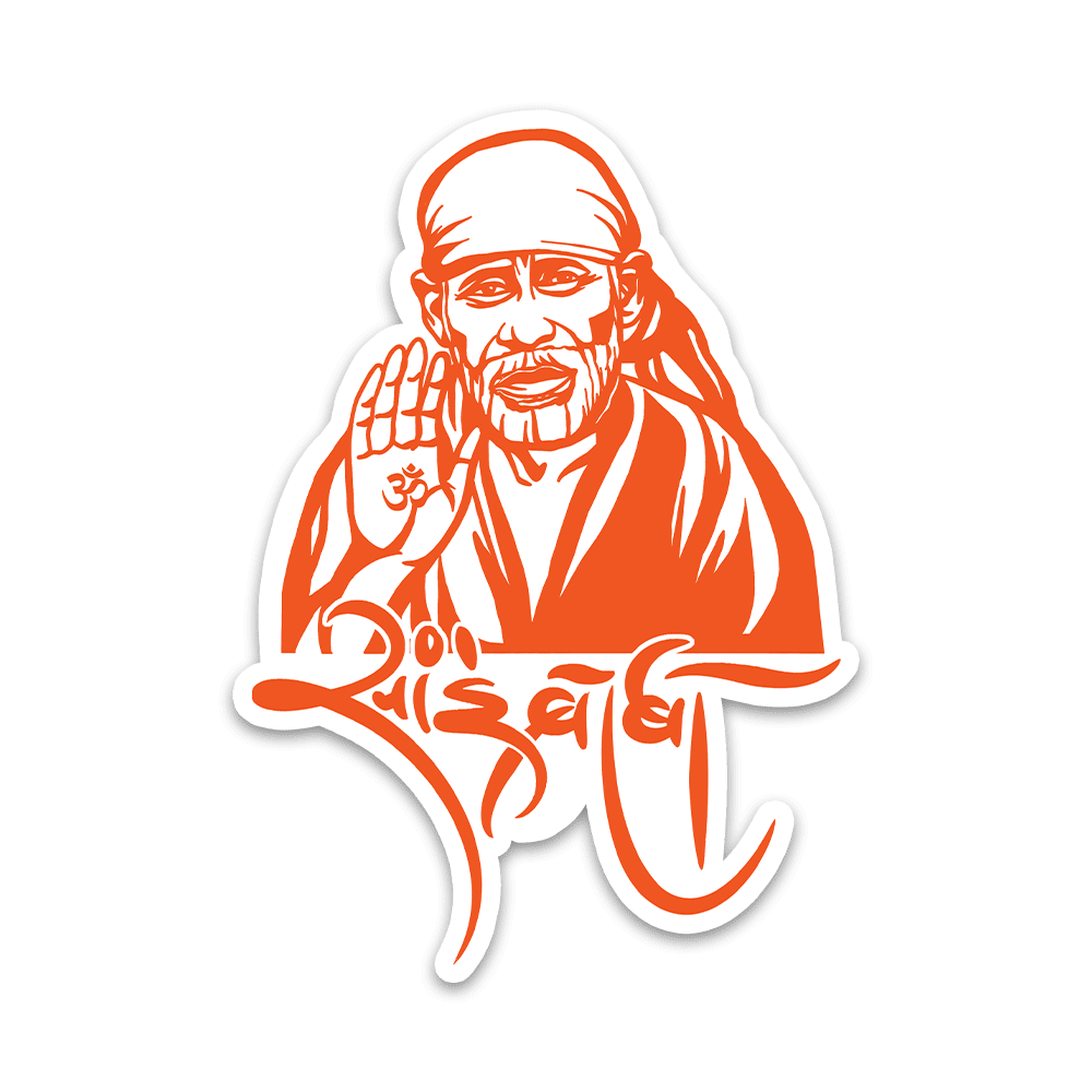 Sai Baba Bumper Sticker – STICK IT UP