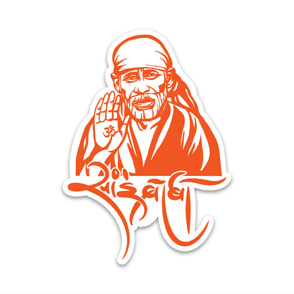 Sai Baba Bumper Sticker – STICK IT UP