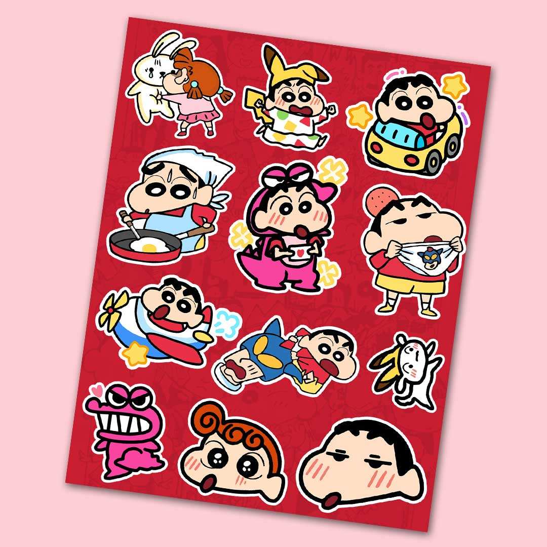 Shinchan Mini Sticker Sheet – STICK IT UP