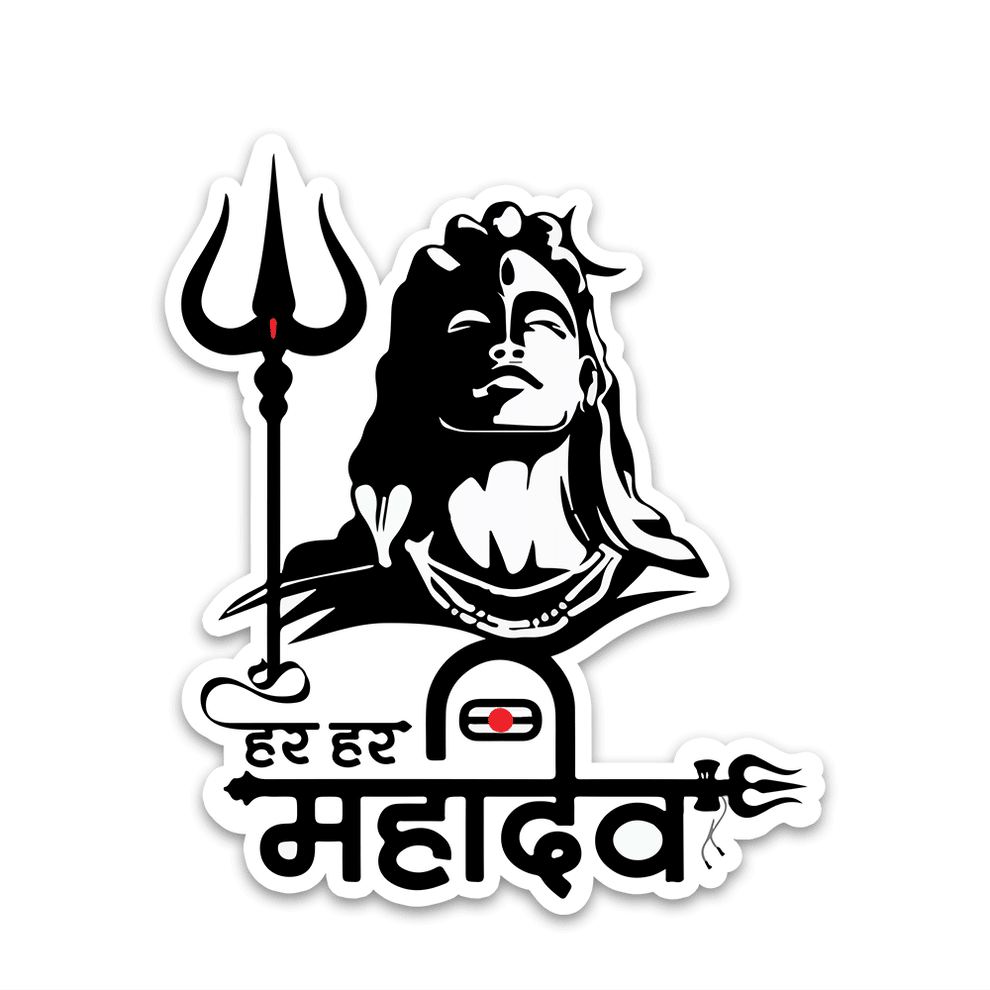 STICK IT UP – Har Har Mahadev - Bumper Sticker – Premium Reflective ...