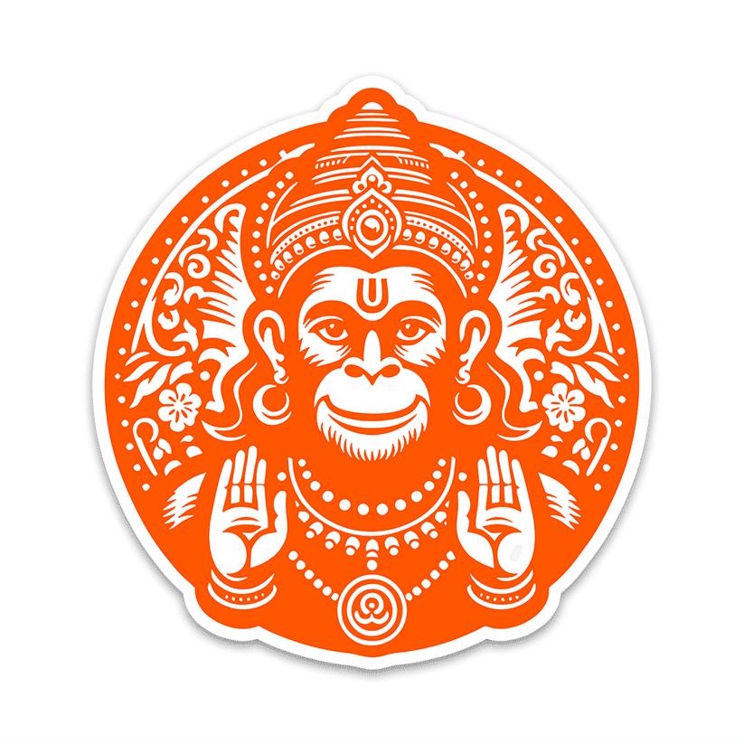 Hanuman Bumper Sticker