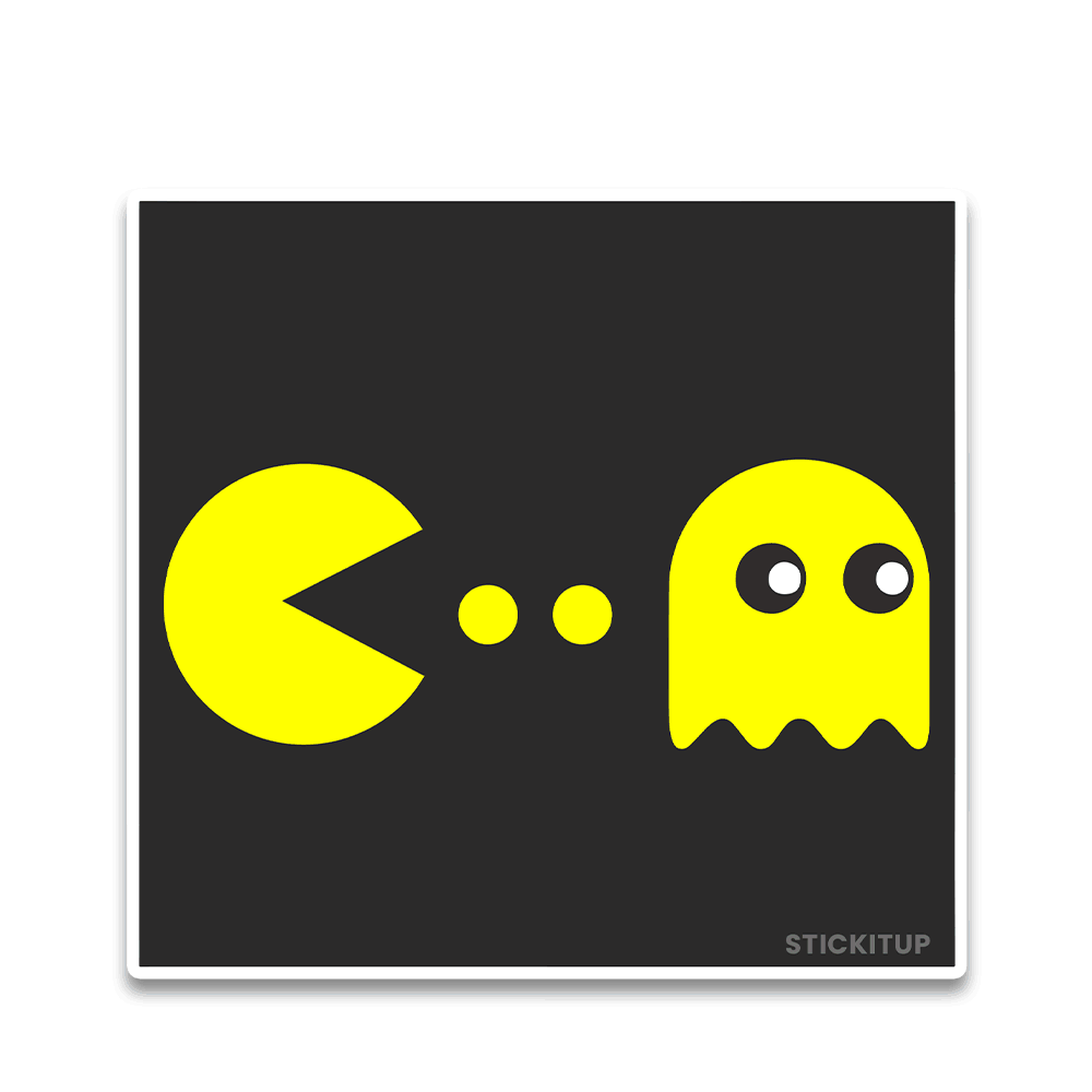 Pac-Man Bumper Sticker