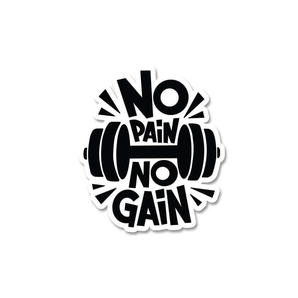 No Pain Bno Gain Sticker - Buy best quality stickers, sticker packs and ...