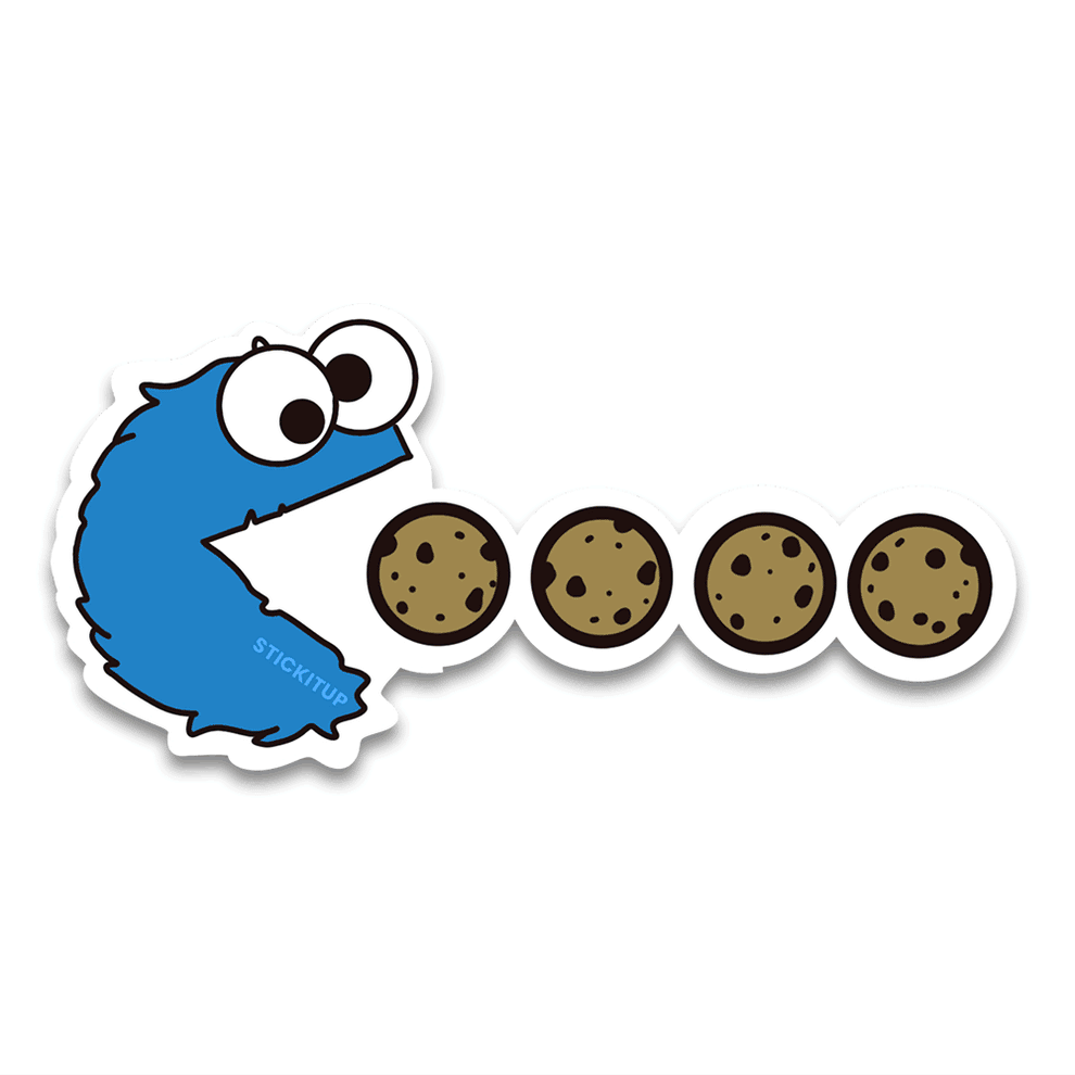 Buy Cookie Monster Bumper Sticker Online | Premium Waterproof Vinyl ...