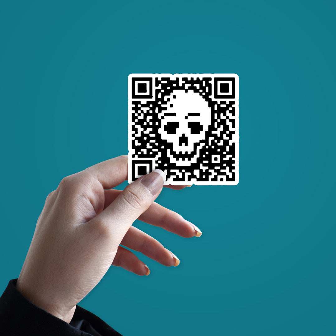 Skull Barcode Sticker – STICK IT UP