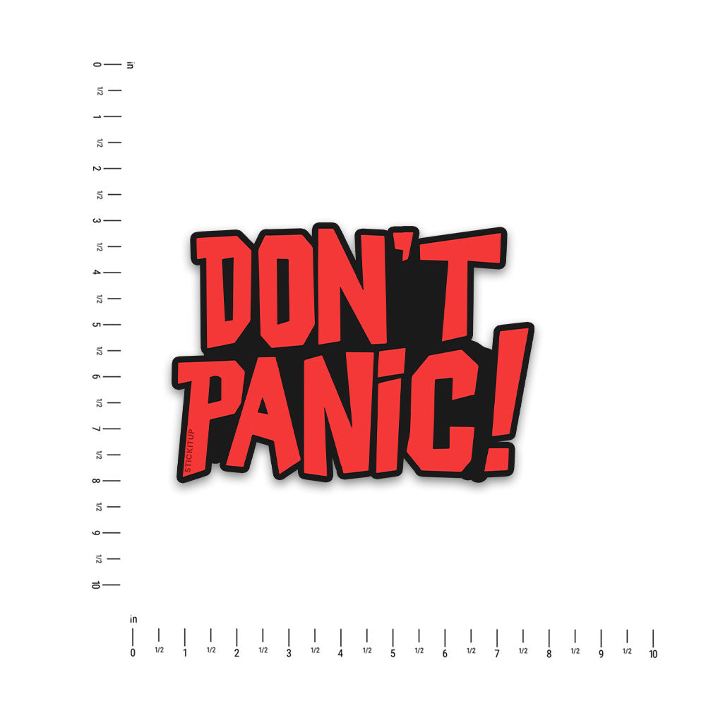 Don't panic Bumper Sticker