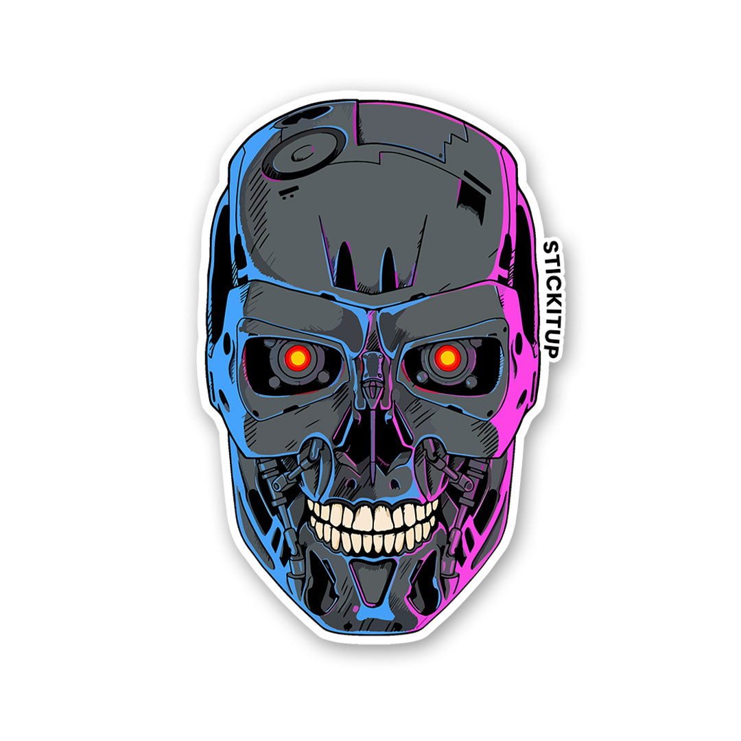 Terminator Skull Sticker – STICK IT UP