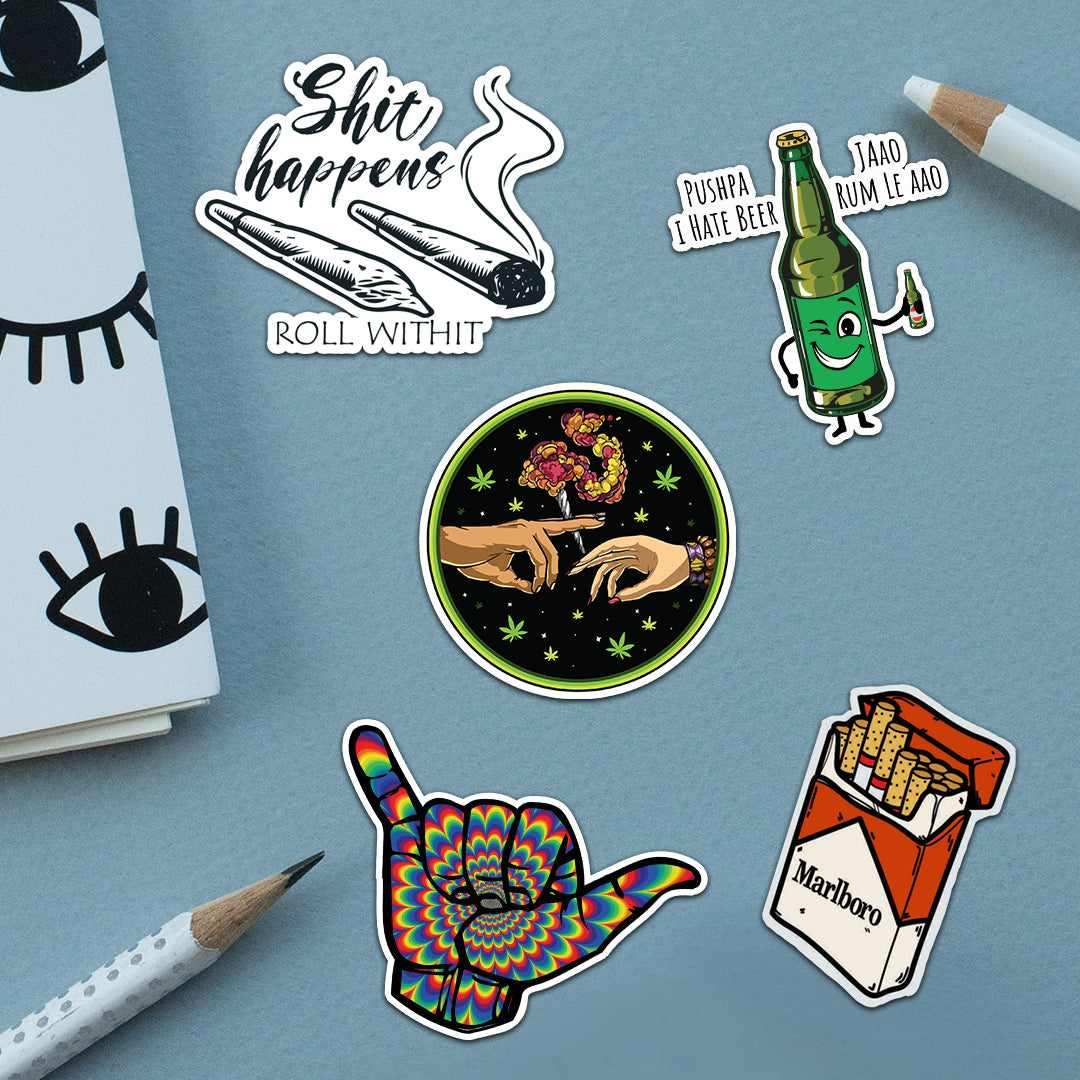 Trippy Sticker Pack [5 sticker] – STICK IT UP
