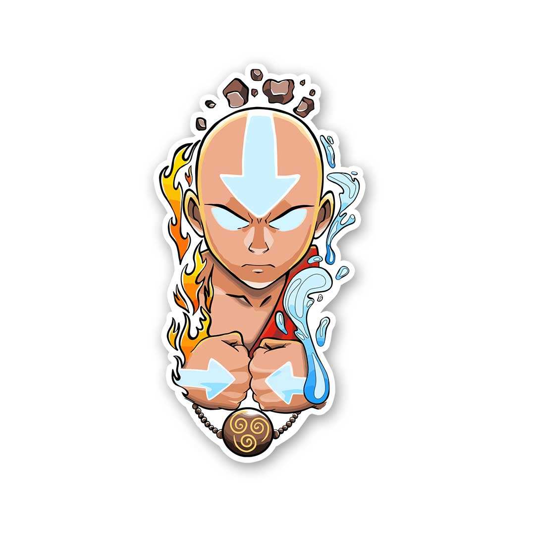 Buy Aang The Airbender Sticker Online | Premium Waterproof Vinyl ...
