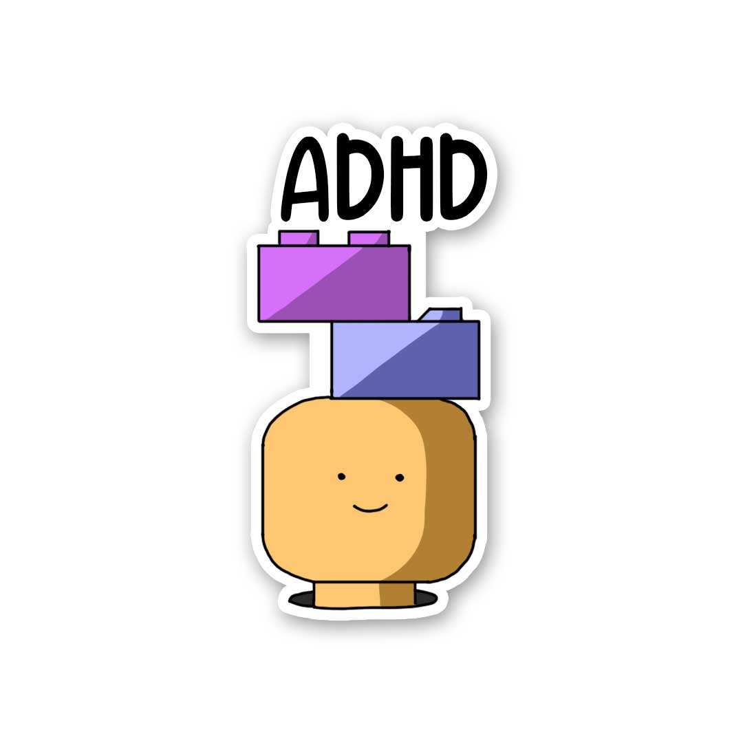 Buy ADHD Sticker Online | Premium Waterproof Vinyl | STICK IT UP
