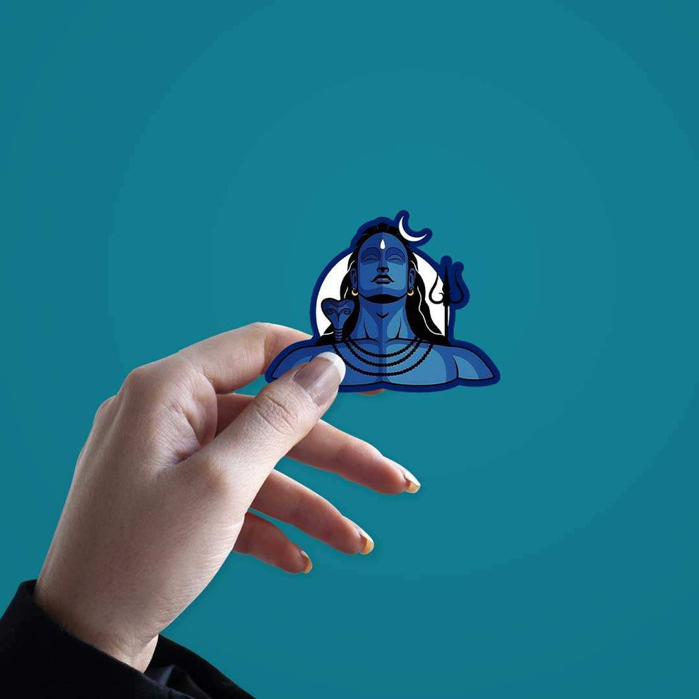 Buy Adiyogi Shiva Sticker Online | Premium Waterproof Vinyl | STICK IT UP