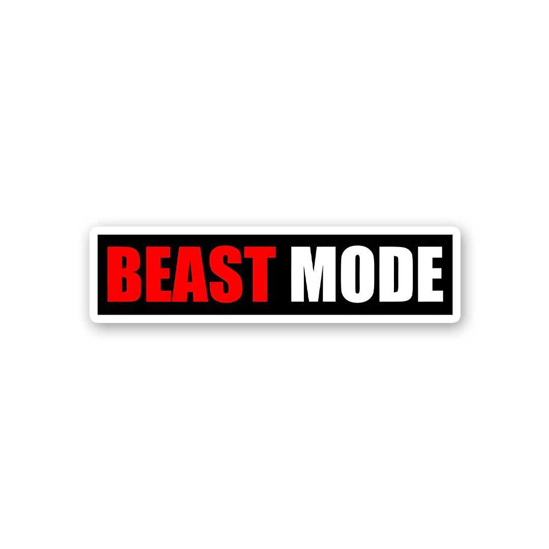 Buy Beast Mode Sticker Online | Premium Waterproof Vinyl | STICK IT UP