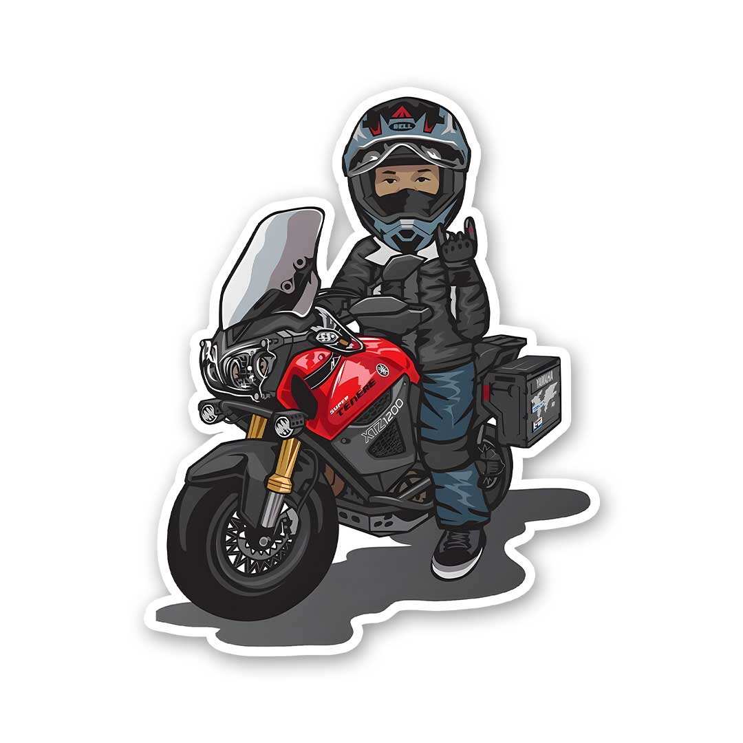 Buy Biker Boy Sticker Online | Premium Waterproof Vinyl | STICK IT UP
