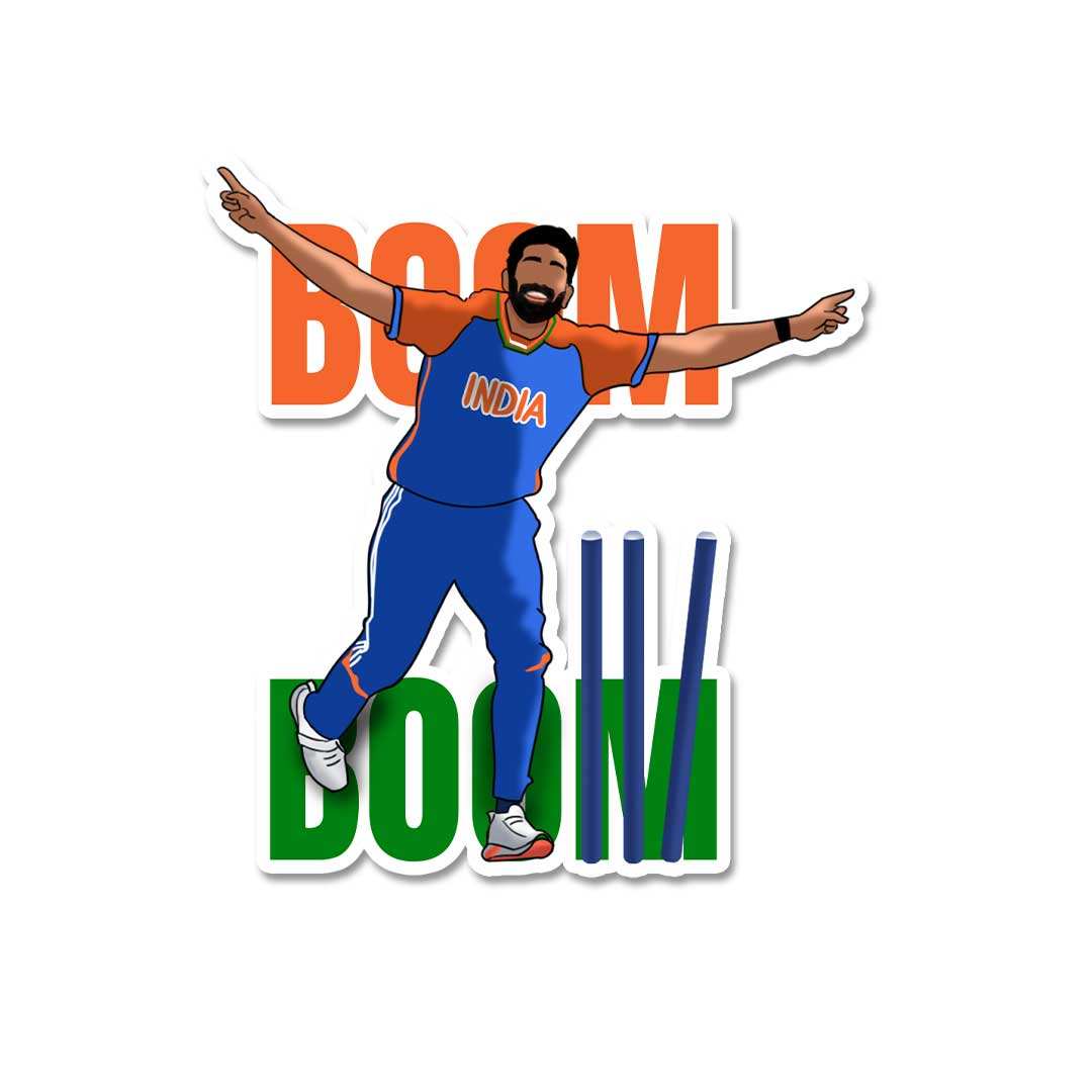 Buy Bumrah Sticker Online | Premium Waterproof Vinyl | STICK IT UP