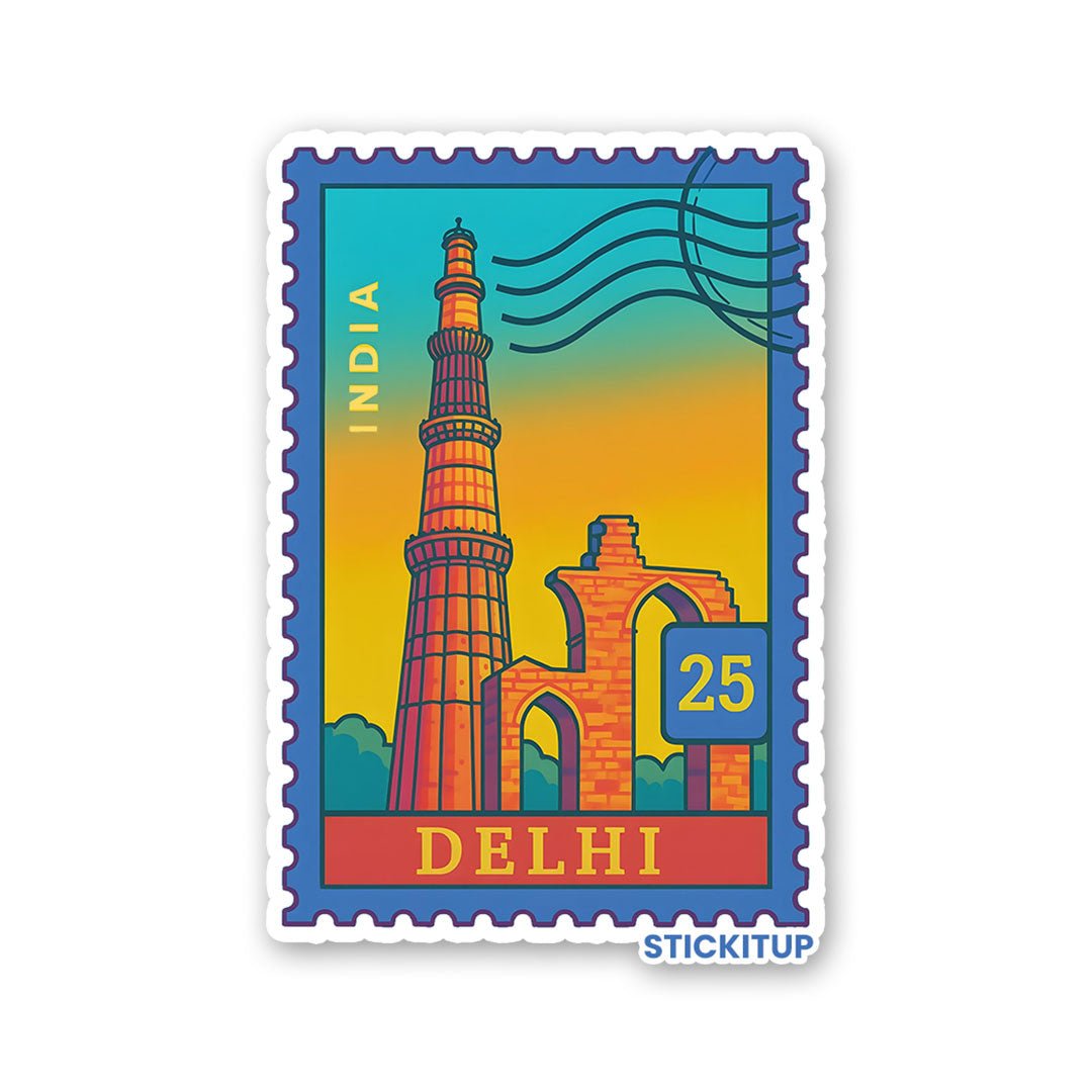 Buy DELHI STAMP Sticker Online | Premium Waterproof Vinyl | STICK IT UP