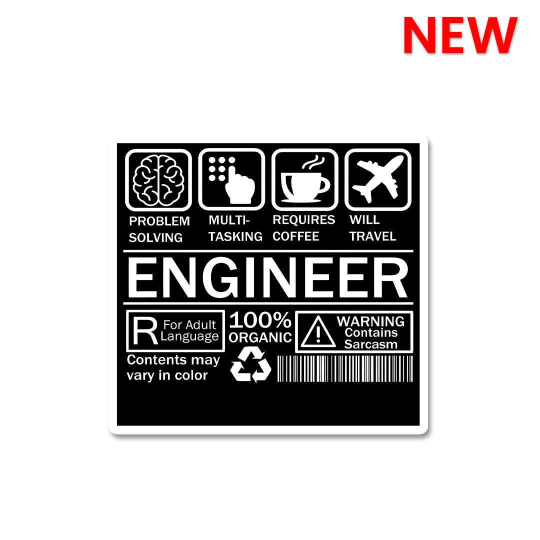 Buy Engineer Sticker Online | Premium Waterproof Vinyl | STICK IT UP