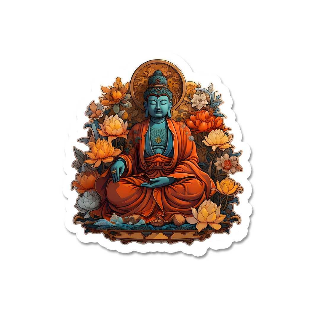 Buy Gautama Buddha Sticker Online | Premium Waterproof Vinyl | STICK IT UP