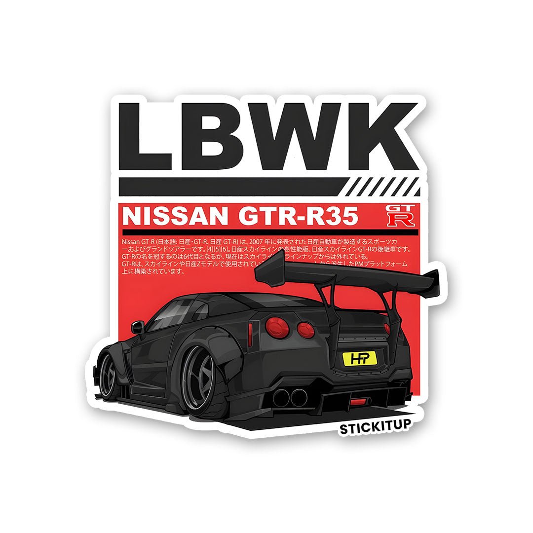 Buy GTR R35 Sticker Online | Premium Waterproof Vinyl | STICK IT UP