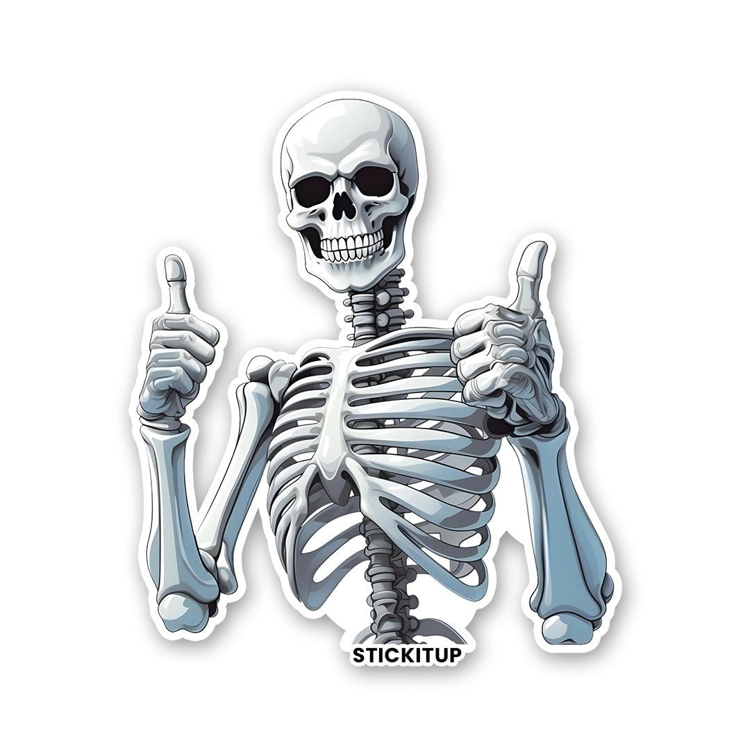 Buy HAPPY SKULL Sticker Online | Premium Waterproof Vinyl | STICK IT UP
