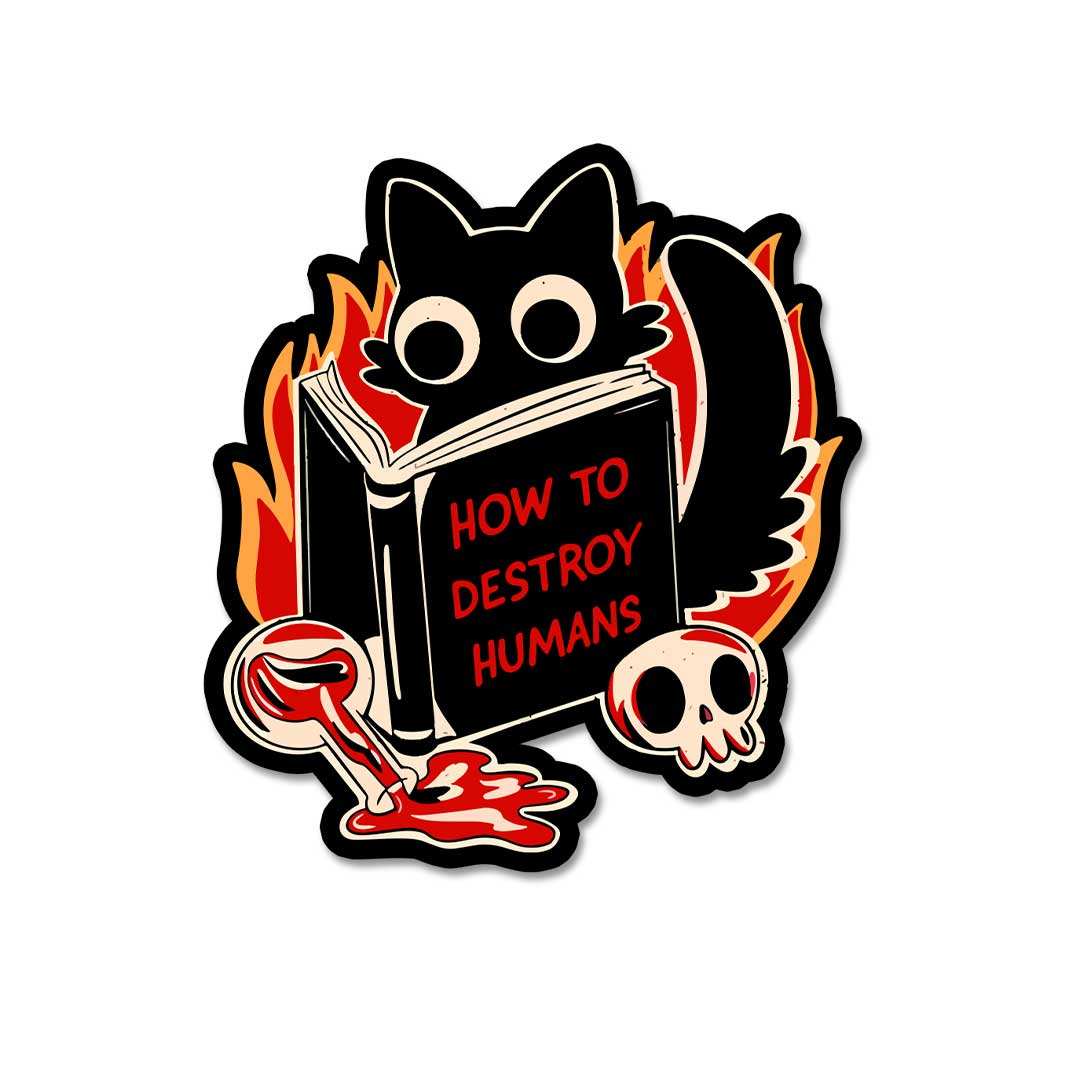 Buy How To Destroy Humans Sticker Online | Premium Waterproof Vinyl ...