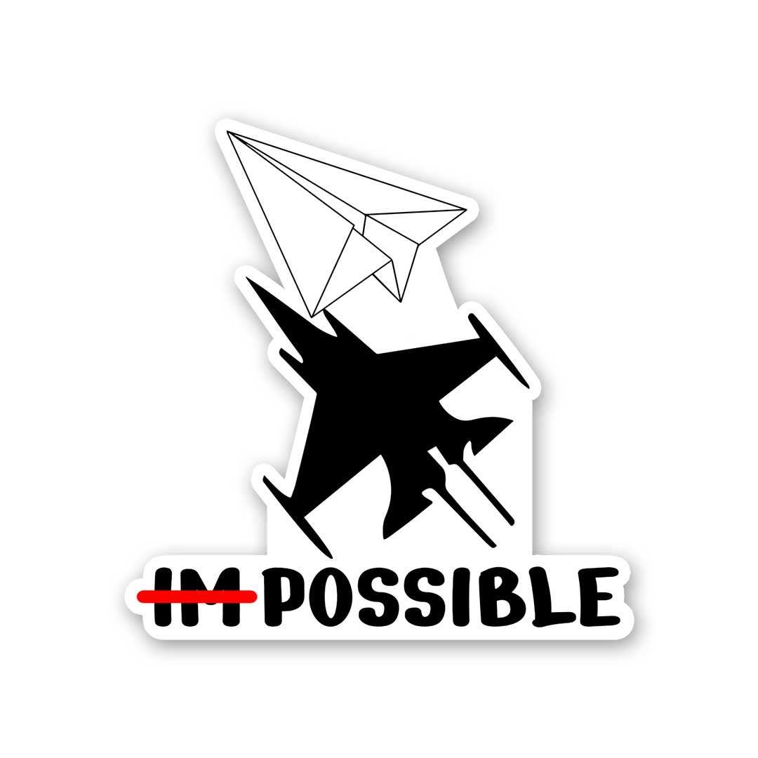 Buy Im Possible Sticker Online | Premium Waterproof Vinyl | STICK IT UP