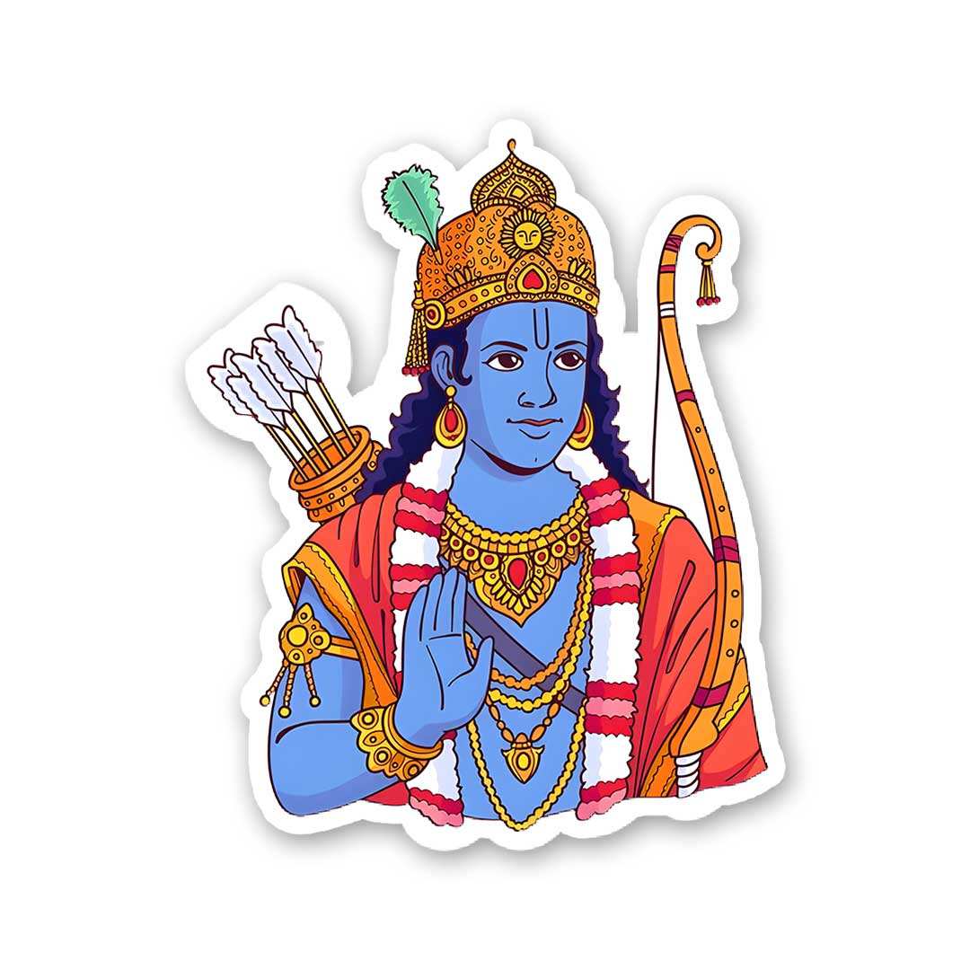 Buy Jay Shree Ram 0.2 Sticker Online | Premium Waterproof Vinyl | STICK ...