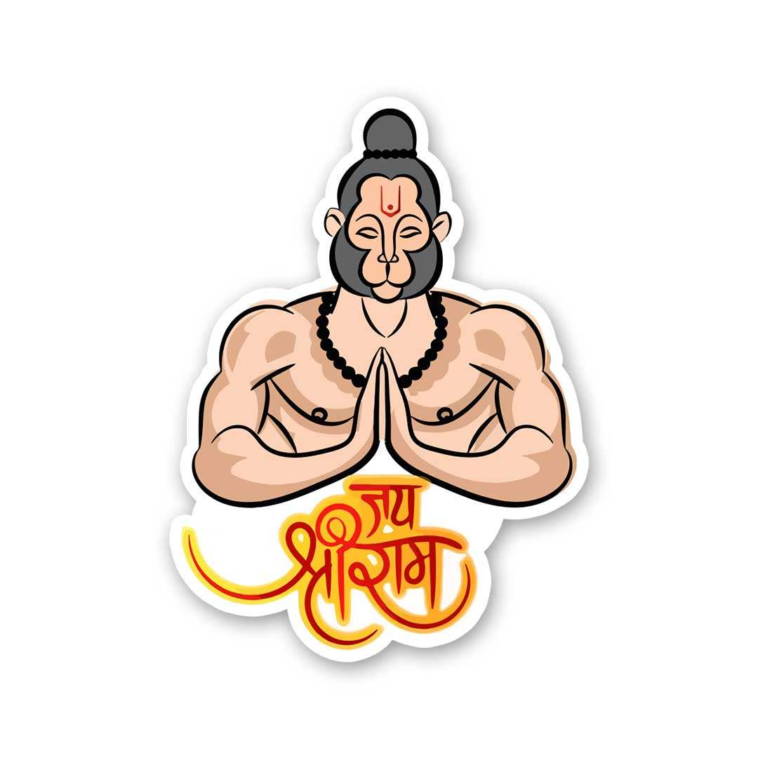 Buy Jay Shree Ram Sticker Online | Premium Waterproof Vinyl | STICK IT UP