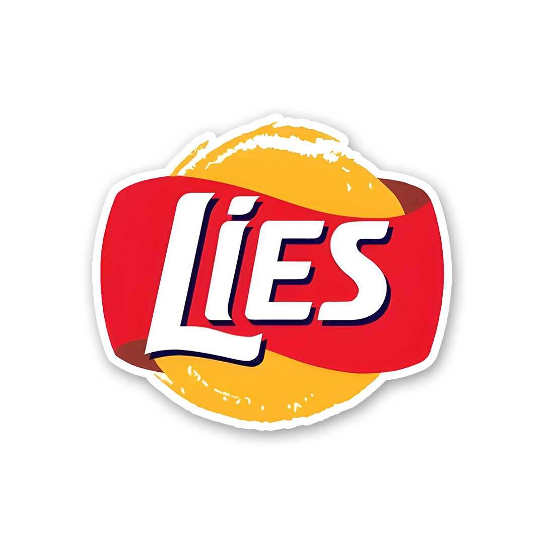 Buy Lies Sticker Online | Premium Waterproof Vinyl | STICK IT UP