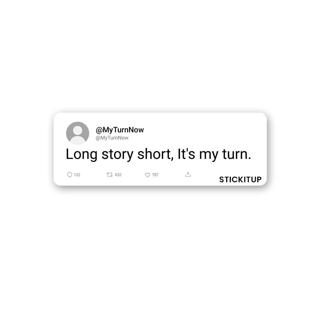 Buy Long Story Short Sticker Online | Premium Waterproof Vinyl | STICK ...