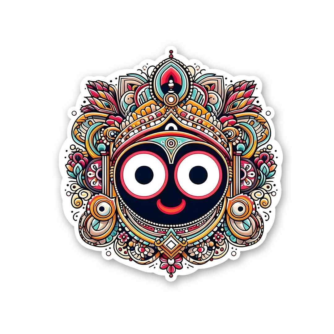 Buy Lord Jagannath Sticker Online | Premium Waterproof Vinyl | STICK IT UP