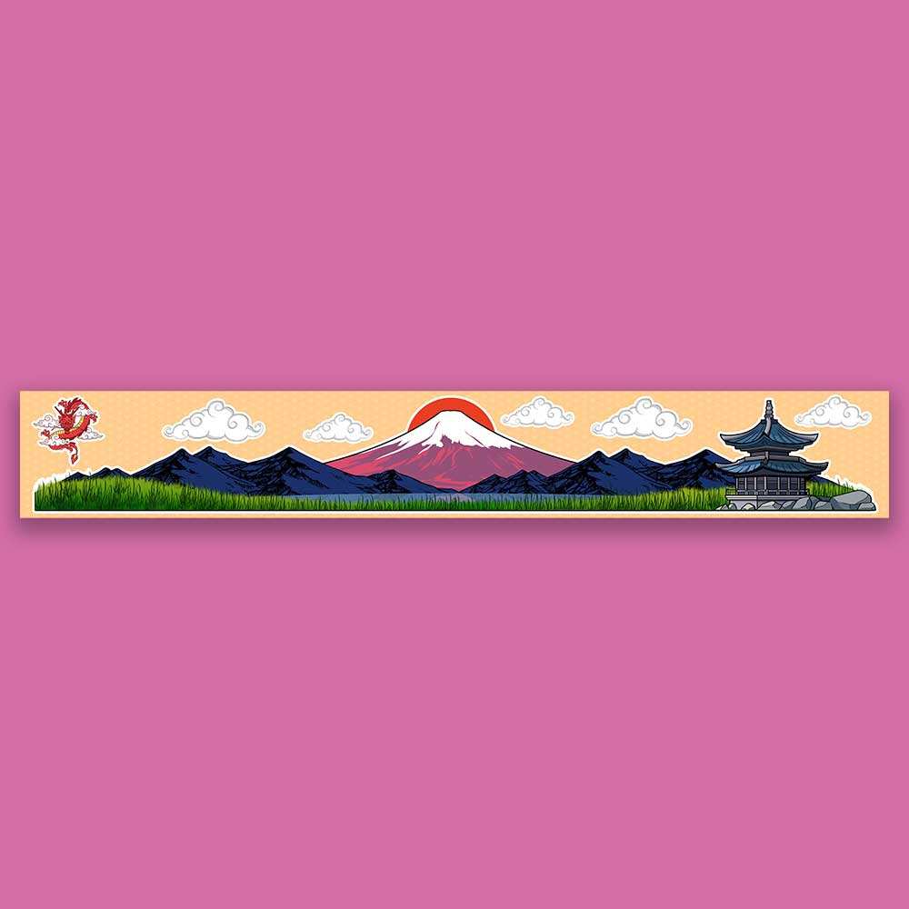 Buy Mount Fuji Infinity Sticker Online | Premium Waterproof Vinyl ...