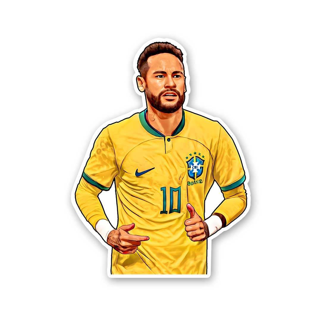 Buy Neymar Jr Brazil 2.0 Sticker Online | Premium Waterproof Vinyl ...