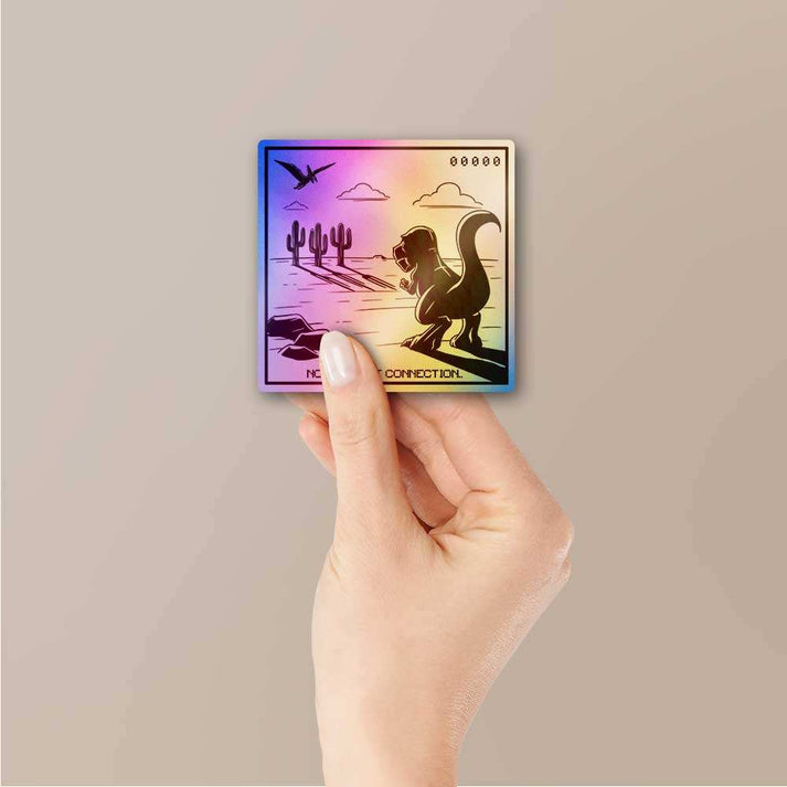 Buy No Internet Connection Holographic Sticker Online | Premium ...