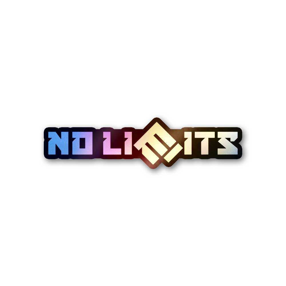 Buy No Limits Holographic Sticker Online | Premium Waterproof Vinyl ...