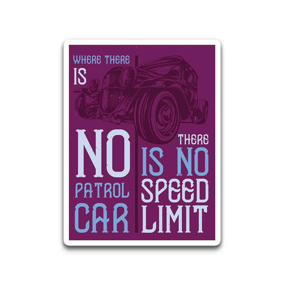 Buy No Speed Limit Bumper Sticker Online | Premium Waterproof Vinyl ...