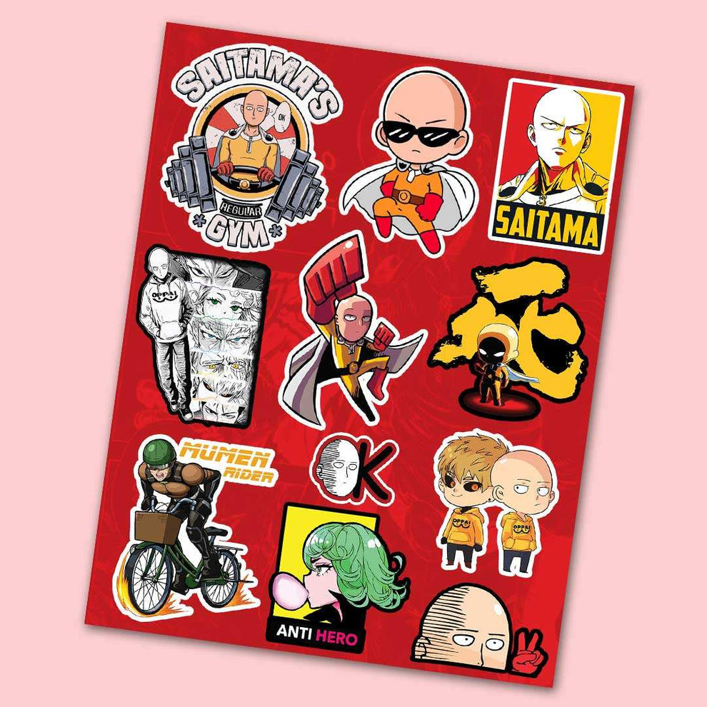 Buy One Punch Mini Sticker Sheet Online | Premium Waterproof Vinyl ...