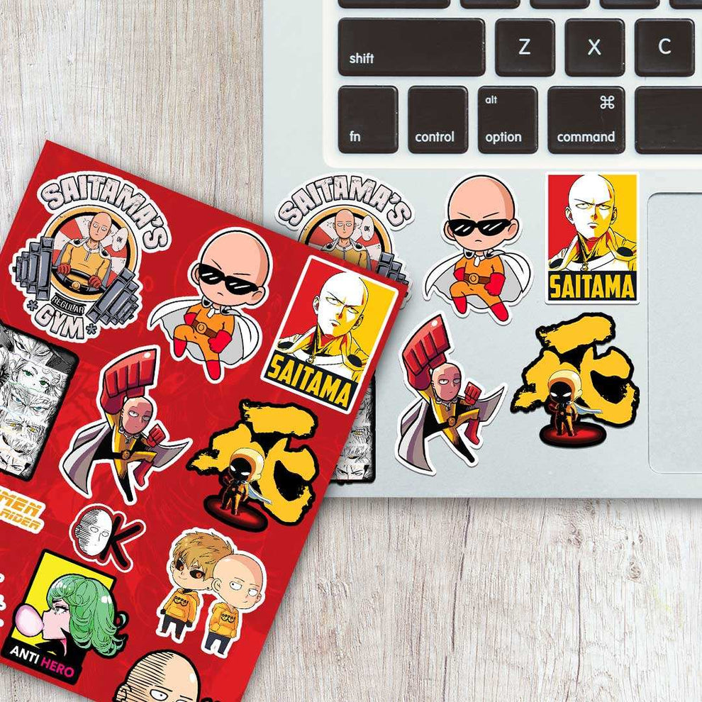 Buy One Punch Mini Sticker Sheet Online | Premium Waterproof Vinyl ...