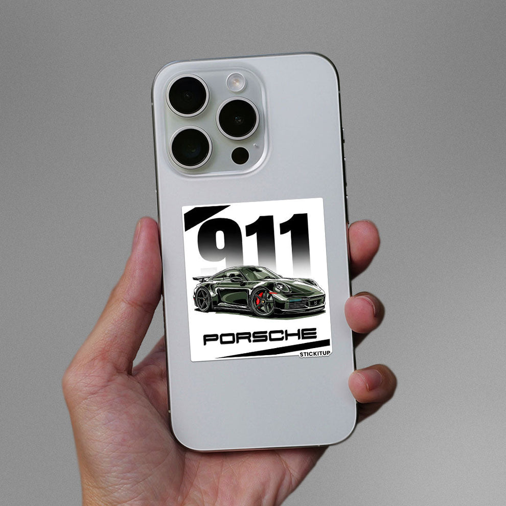 Buy PORSHE 911 Sticker Online | Premium Waterproof Vinyl | STICK IT UP