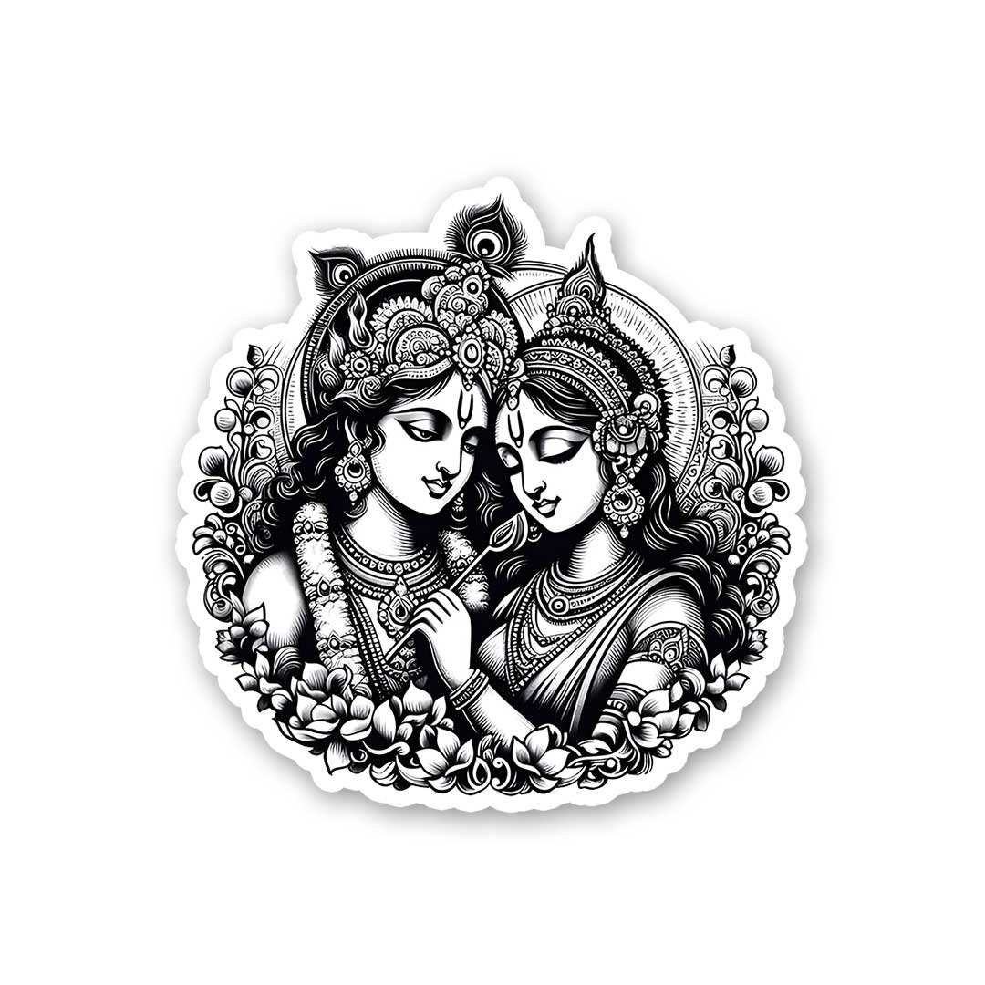 Radha Krishna Clipart Logo