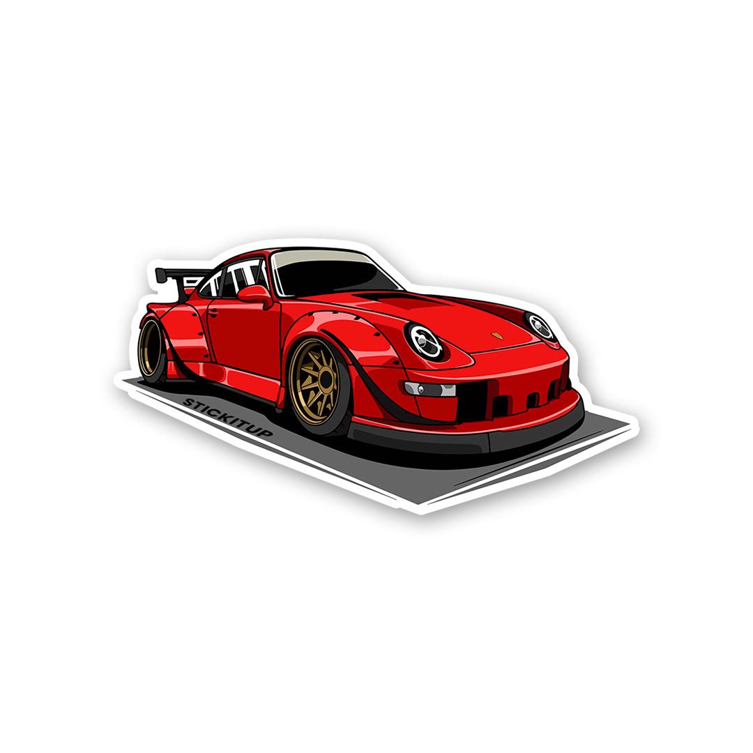 Buy RWB 911 Red Sticker Online | Premium Waterproof Vinyl | STICK IT UP