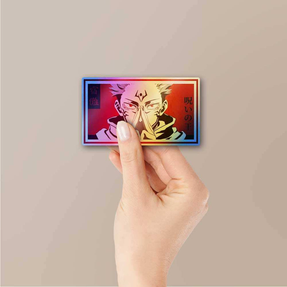 Buy Ryomen Sukuna Holographic Sticker Online | Premium Waterproof Vinyl ...