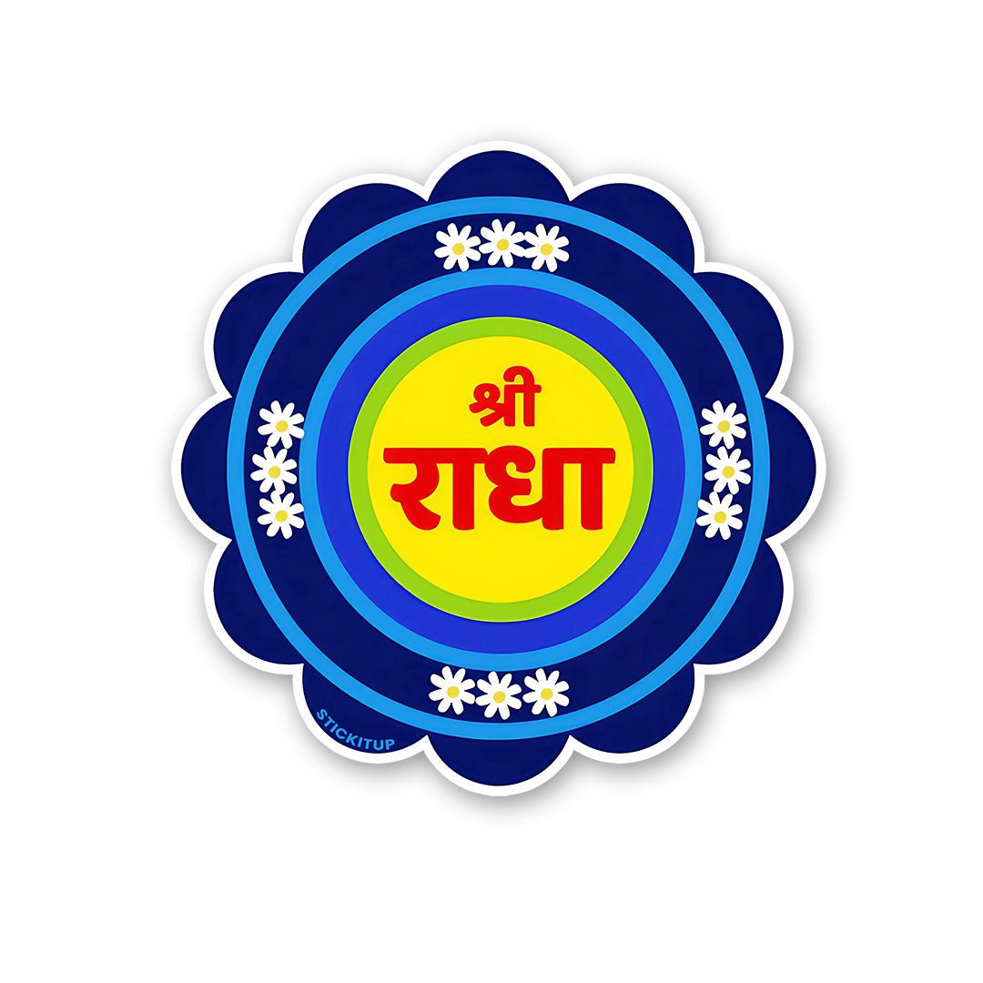 Buy Shree Radha Sticker Online | Premium Waterproof Vinyl | STICK IT UP