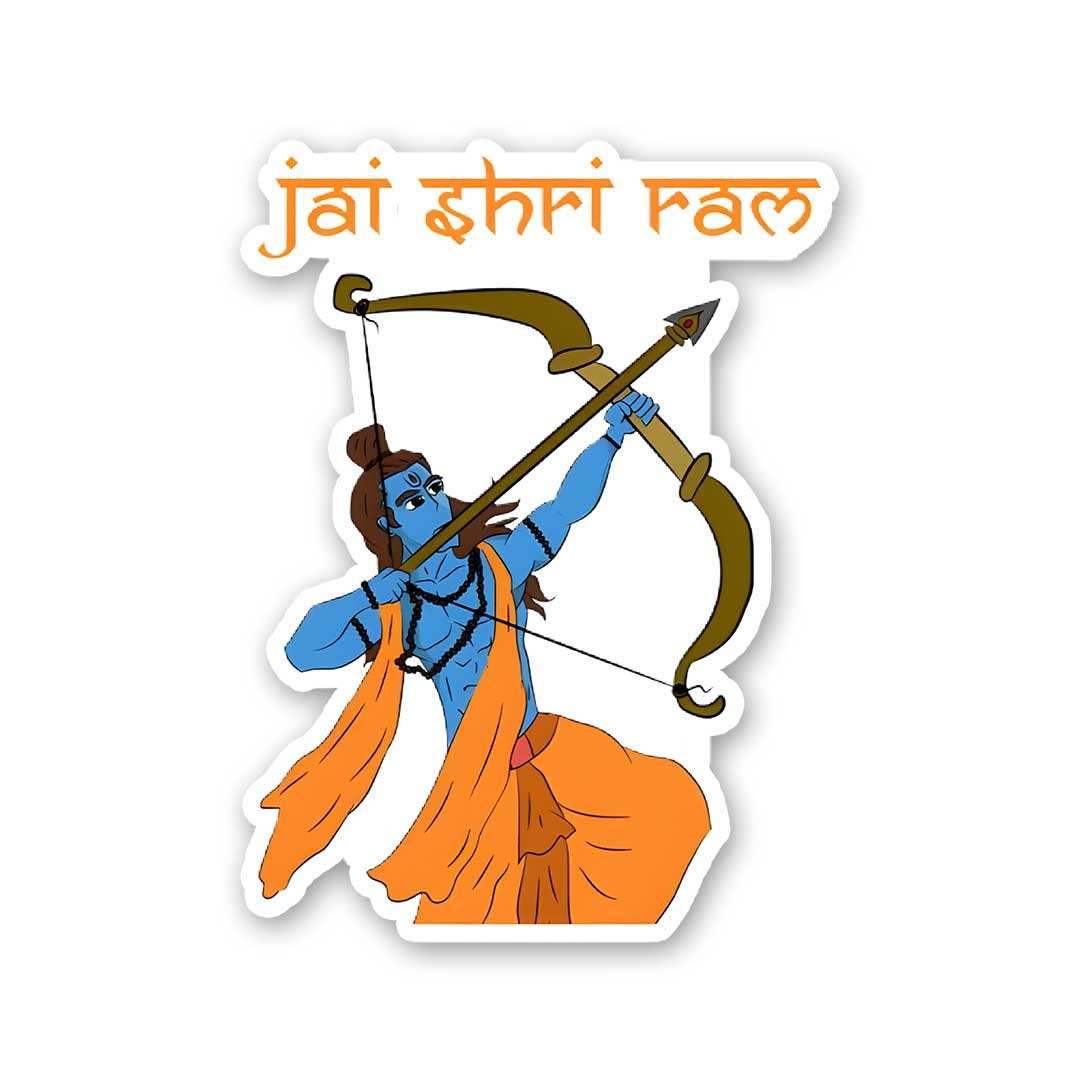 Buy Shree Ram Sticker Online | Premium Waterproof Vinyl | STICK IT UP