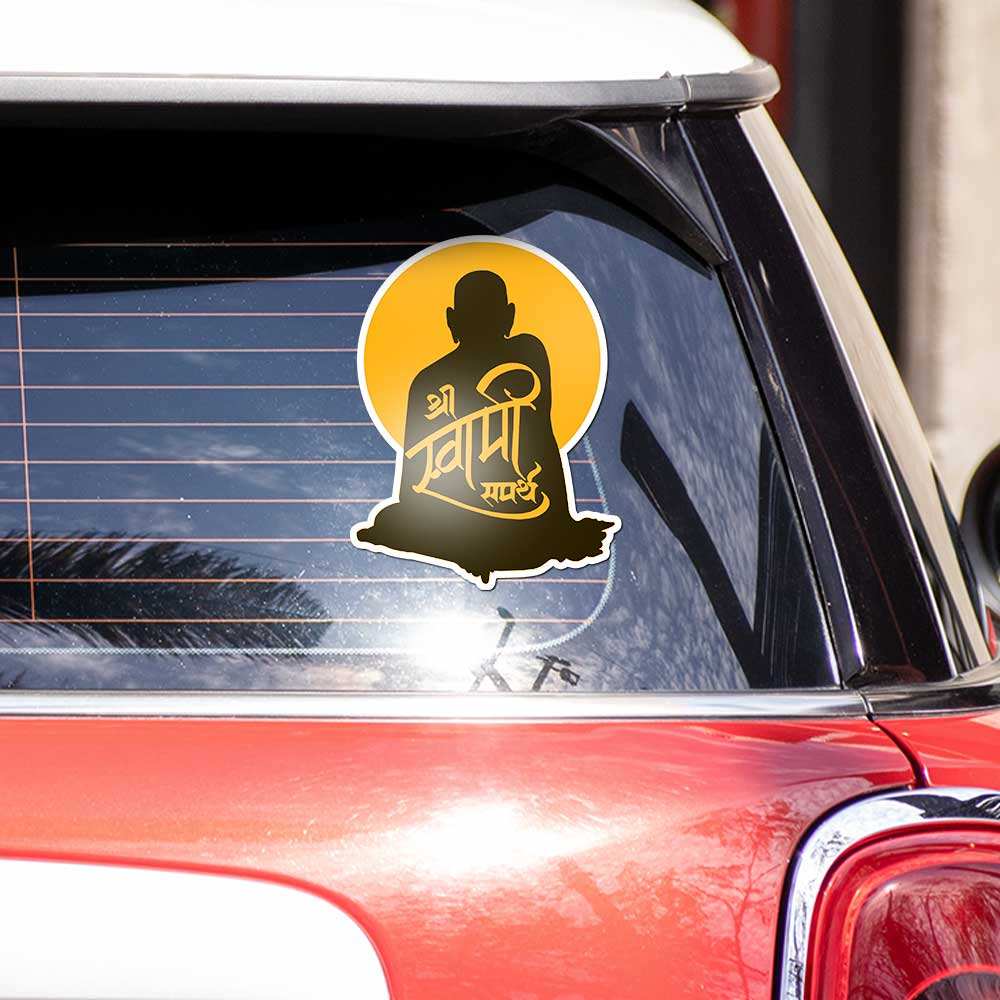 Buy Shree Swami Samarth Bumper Sticker Online | Premium Waterproof ...