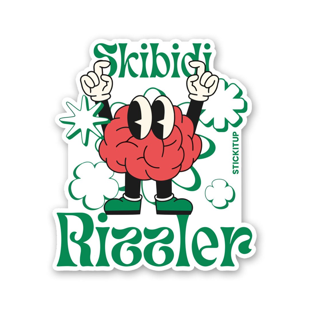 Buy Skibidi RIzzler Sticker Online | Premium Waterproof Vinyl | STICK IT UP