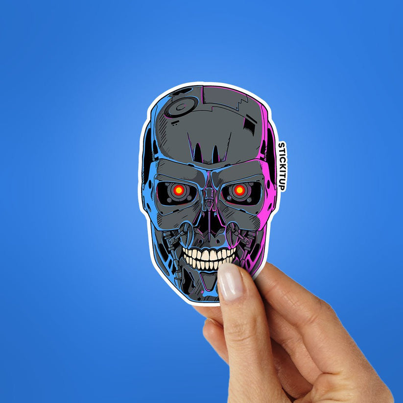 Terminator Skull Sticker – STICK IT UP