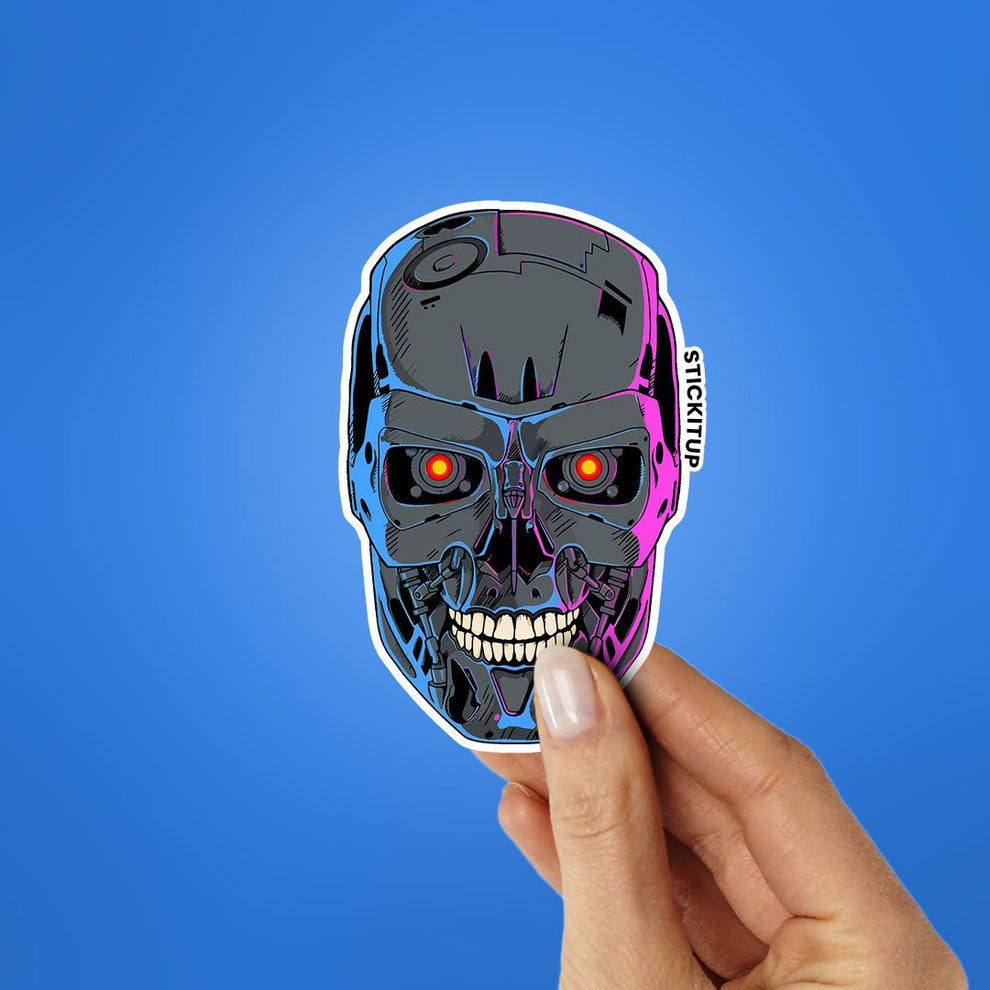 Buy Terminator Skull Sticker Online | Premium Waterproof Vinyl | STICK ...