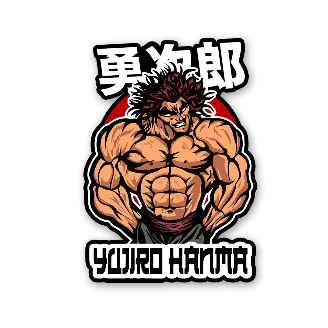 Buy Yujiro Hanma Sticker Online | Premium Waterproof Vinyl | STICK IT UP