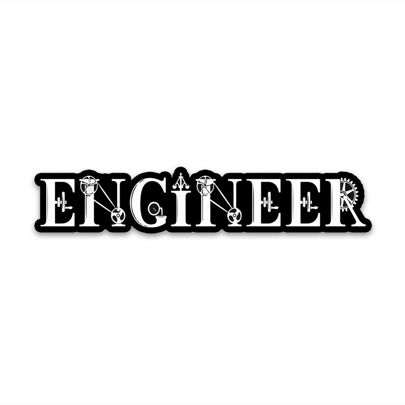 The Mighty ENGINEER Bumper Sticker – STICK IT UP